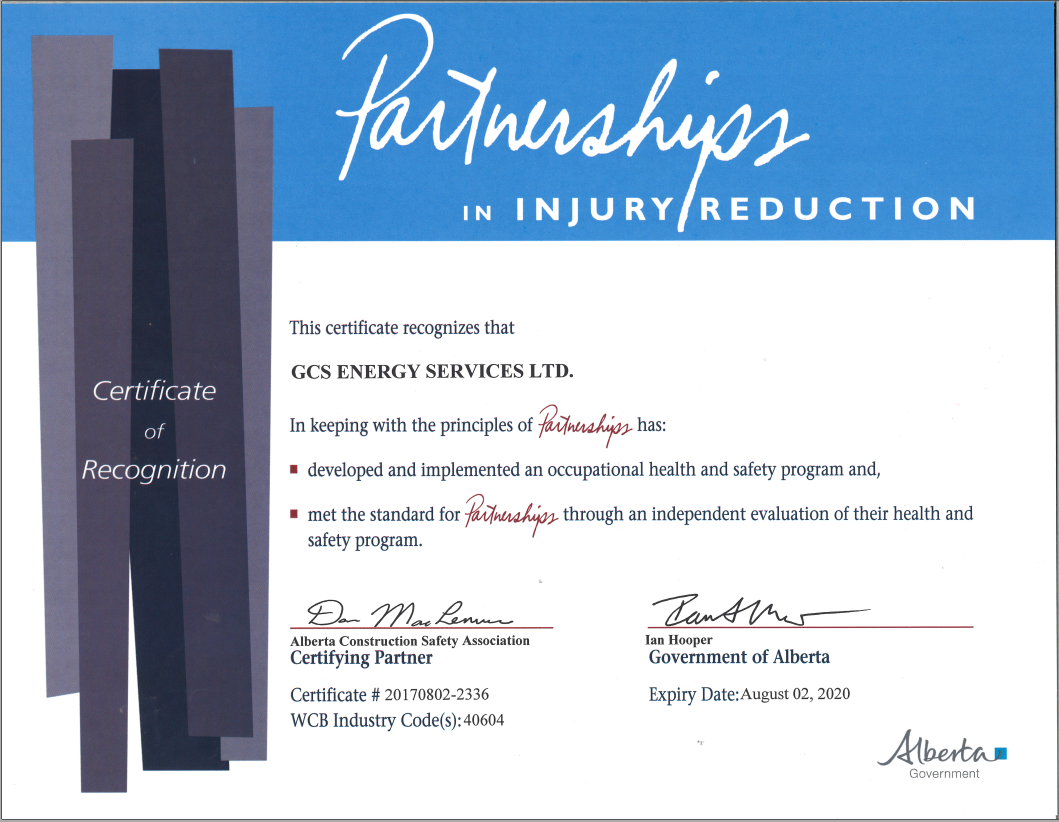 Memberships & Affiliations - GCS Energy Services